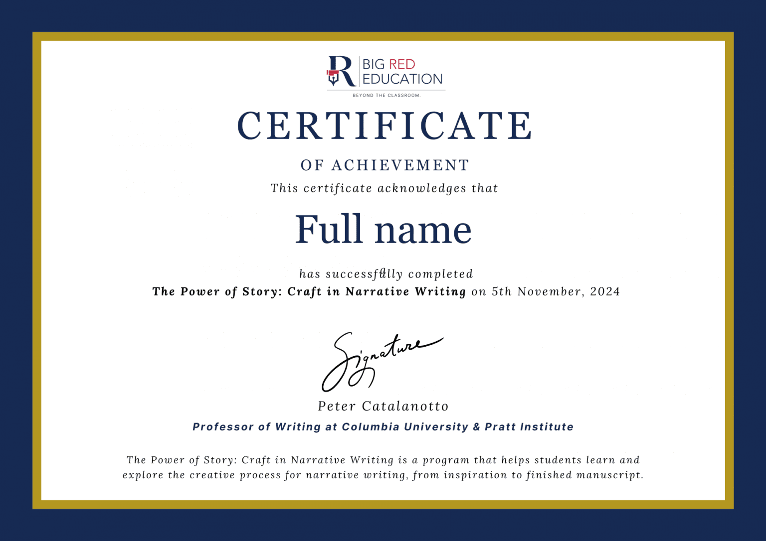The Power of Story: Craft in Narrative Writingwith Professor Peter ...